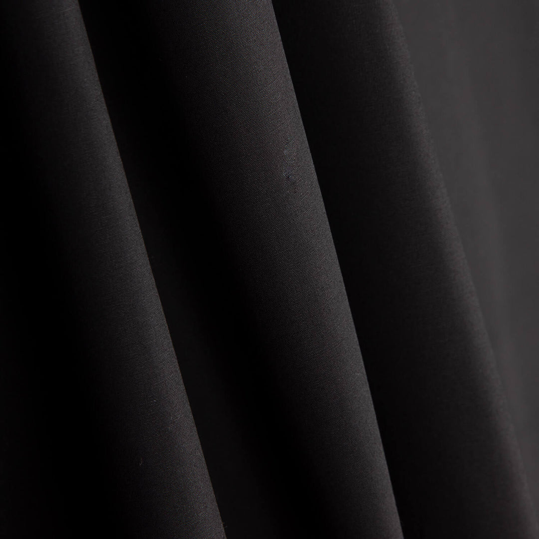 Tissu popeline de coton noir | Chemise 145 cm – Ribes & Casals