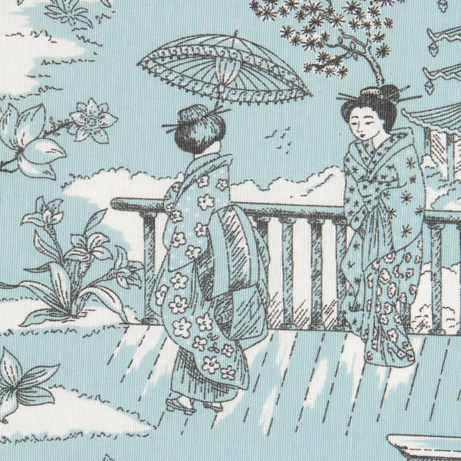 Nappe coton enduit | Nappe Anti-Tâche Geisha Bleu – Ribes & Casals